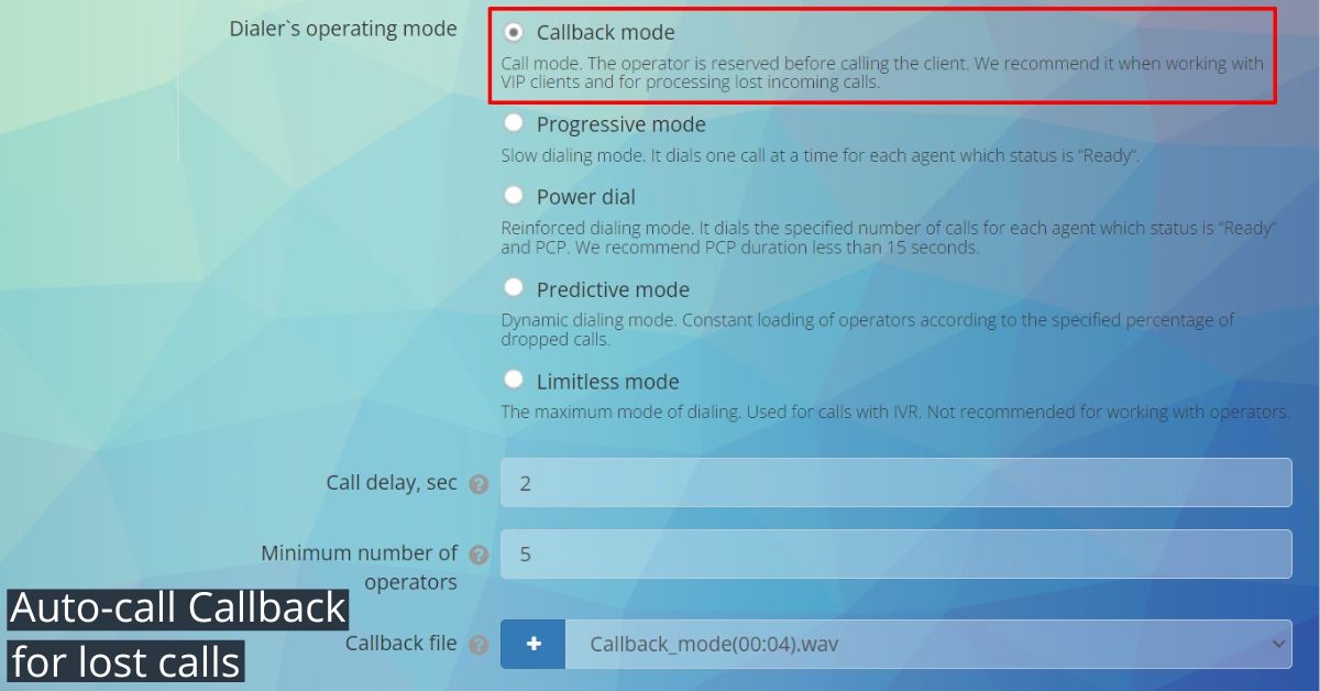Callback - Callback Service - OKI-TOKI