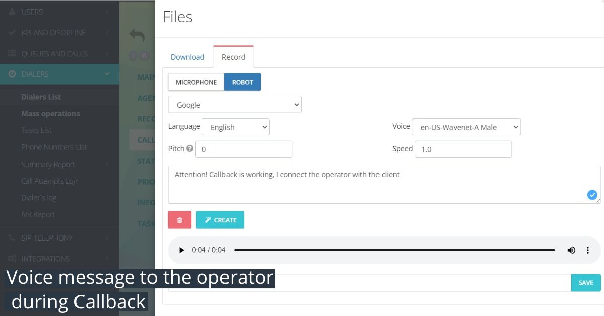 Callback - Callback Service - OKI-TOKI